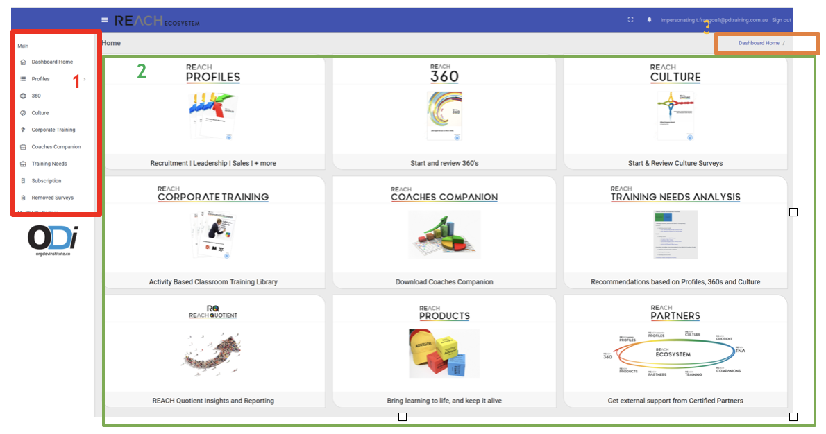 The REACH Dashboard – Knowledge Centre