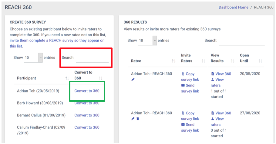 REACH 360 Profiles – Knowledge Centre