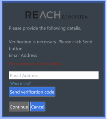 REACH Ecosystem Login – Knowledge Centre